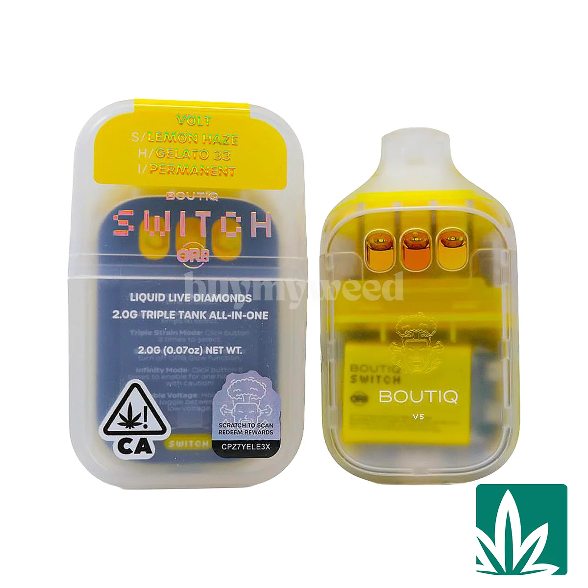 Buy Boutiq Switch V5 (2g) - VOLT Lemon Haze x Gelato 33 x Permanent ...